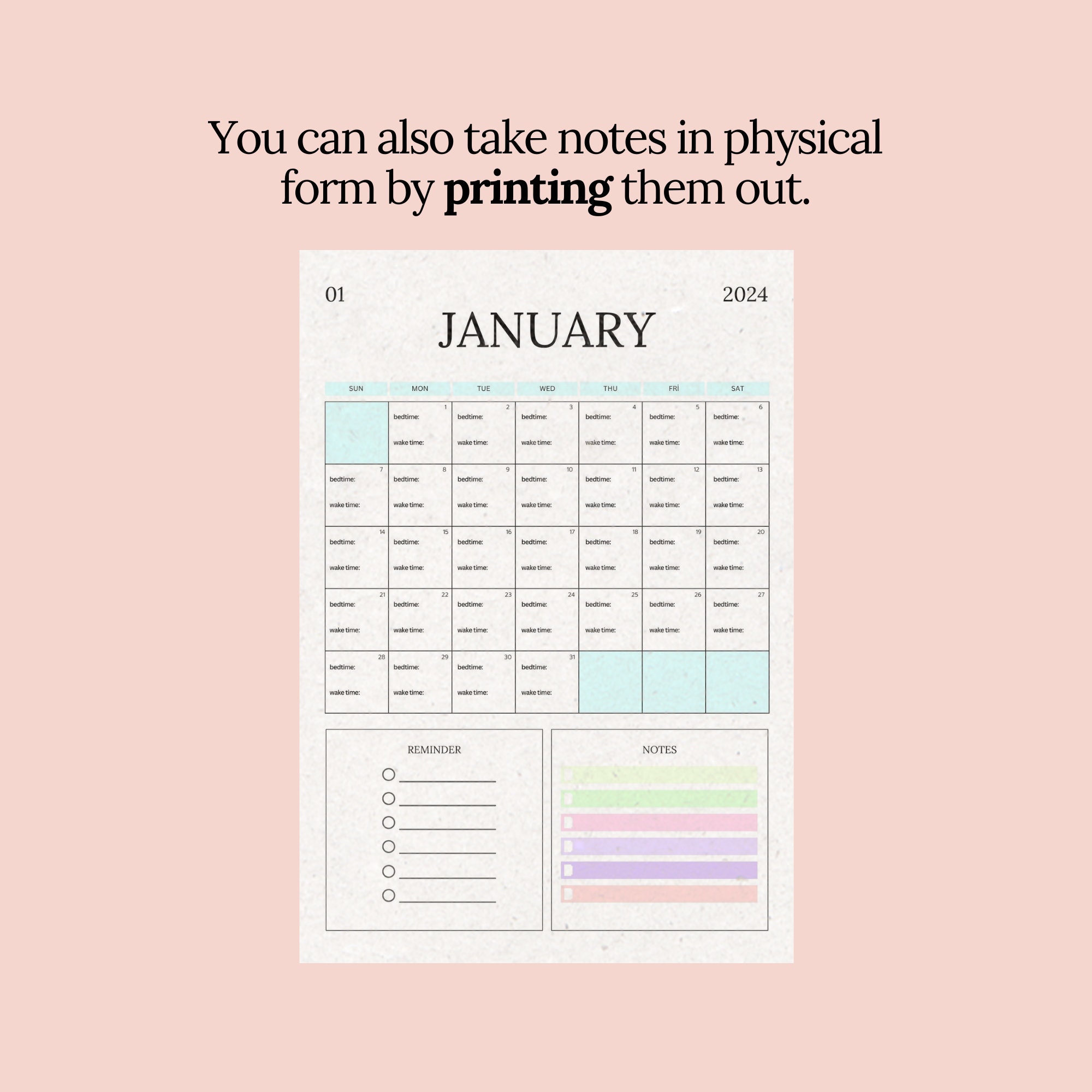 Canva Sleep Tracker Sleep Log 2024 Sleep Diary Sleep Self Help Sleep ...