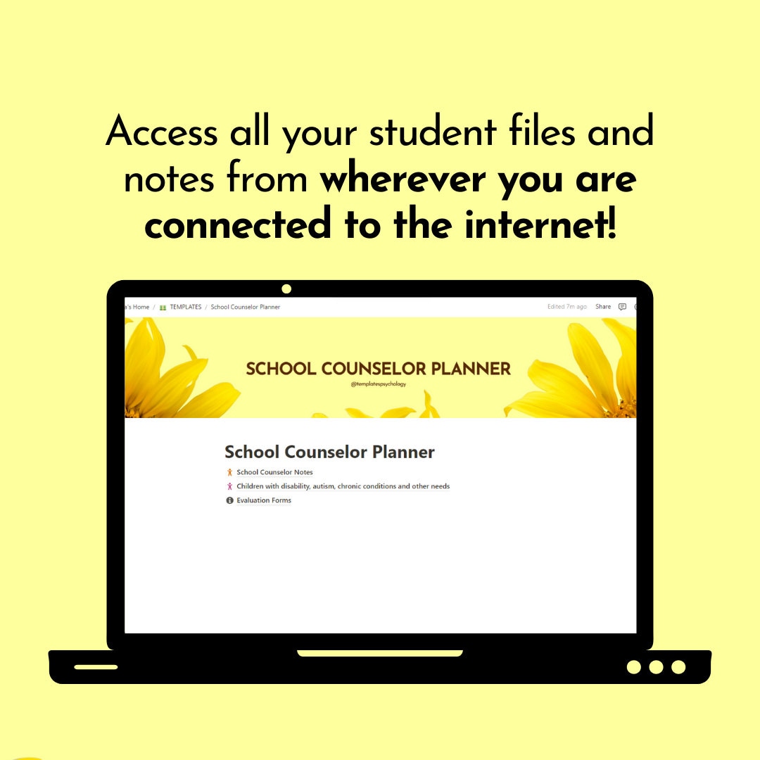 School Counselor Planner - School Counselor Tracker - Notion School ...