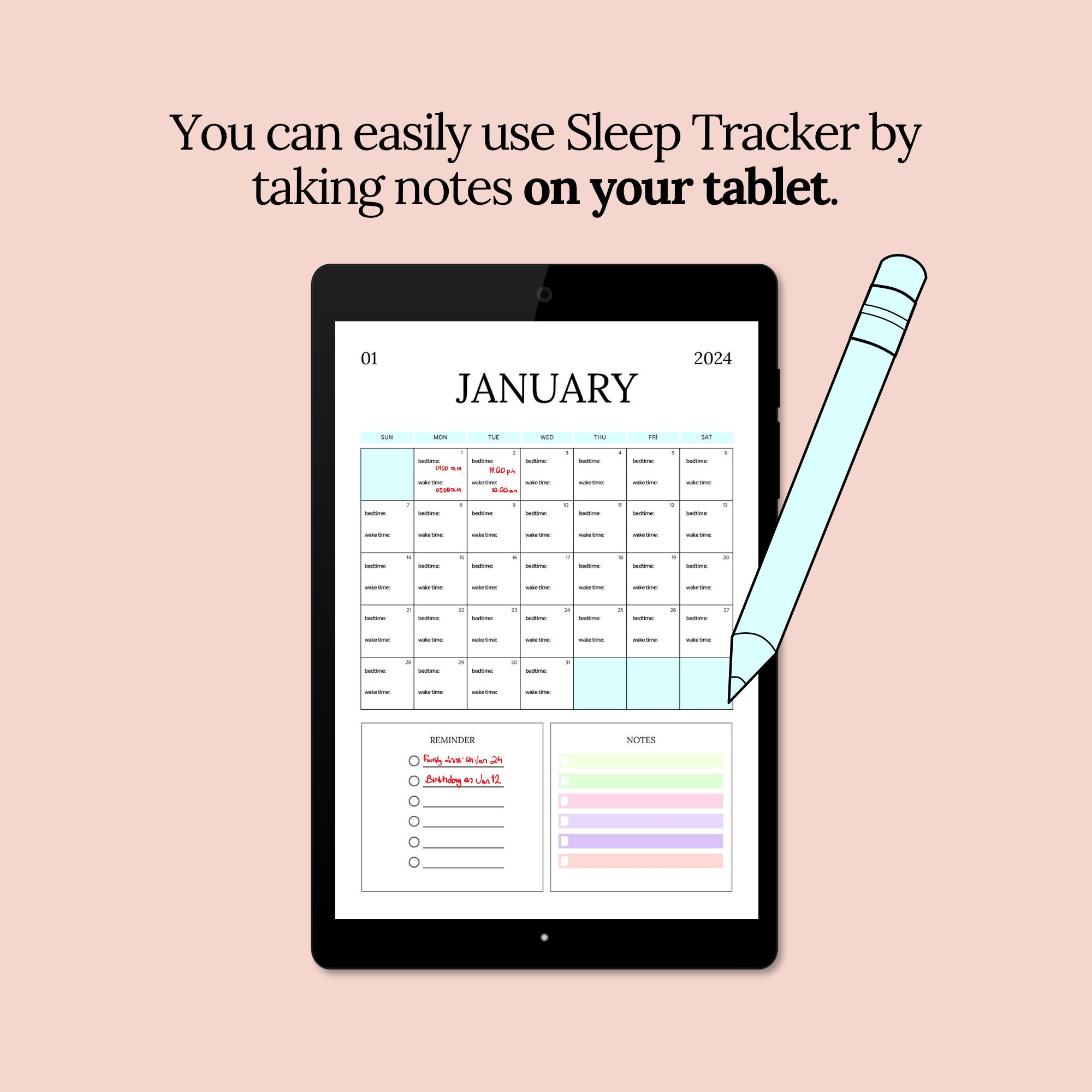 Canva Sleep Tracker Sleep Log 2024 Sleep Diary Sleep Self Help Sleep ...
