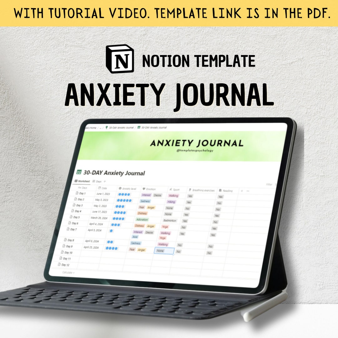 Anxiety Journal Stress Relief Anxiety Worksheet Anxiety Workbook Mental ...