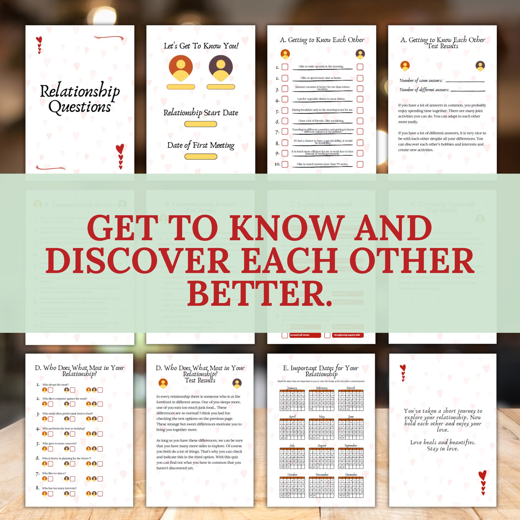 Relationship Questions - Therapy Games - Couple Counseling - Printables ...