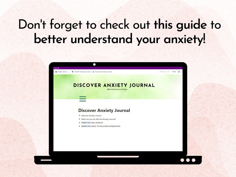 Anxiety Journal Stress Relief Anxiety Worksheet Anxiety Workbook Mental ...