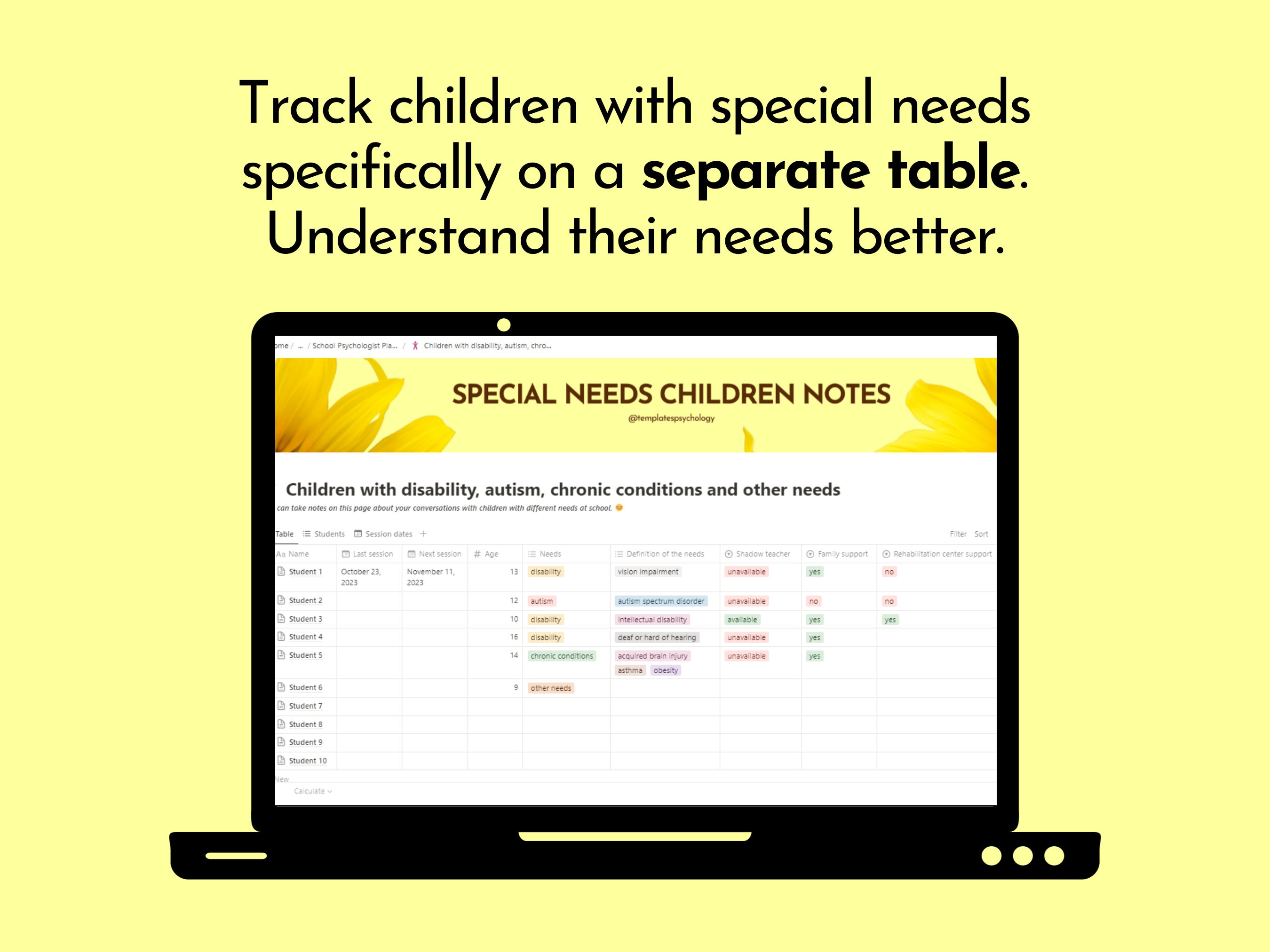 School Counselor Planner - School Counselor Tracker - Notion School ...