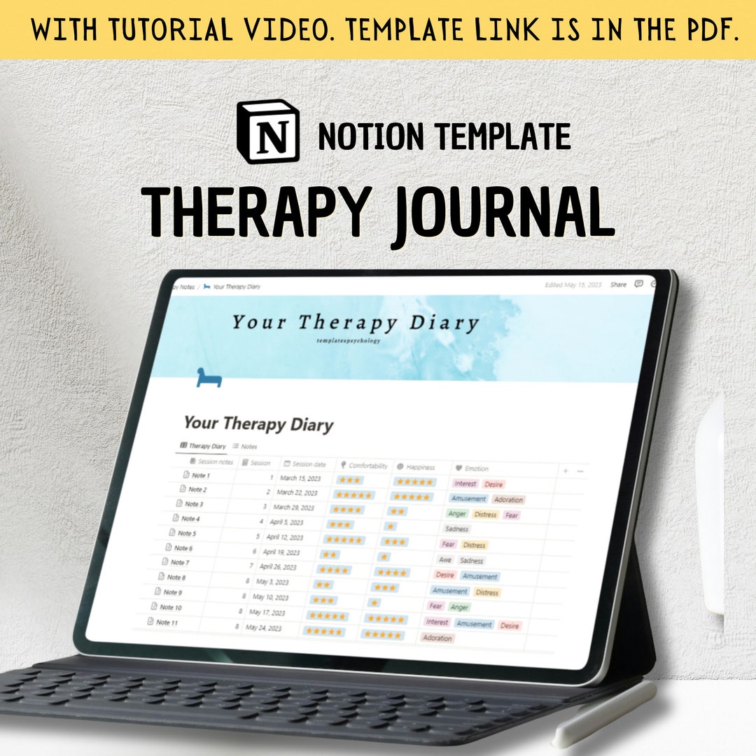 Therapy Progress Worksheet Weekly Therapy Session Journal CBT Therapy ...