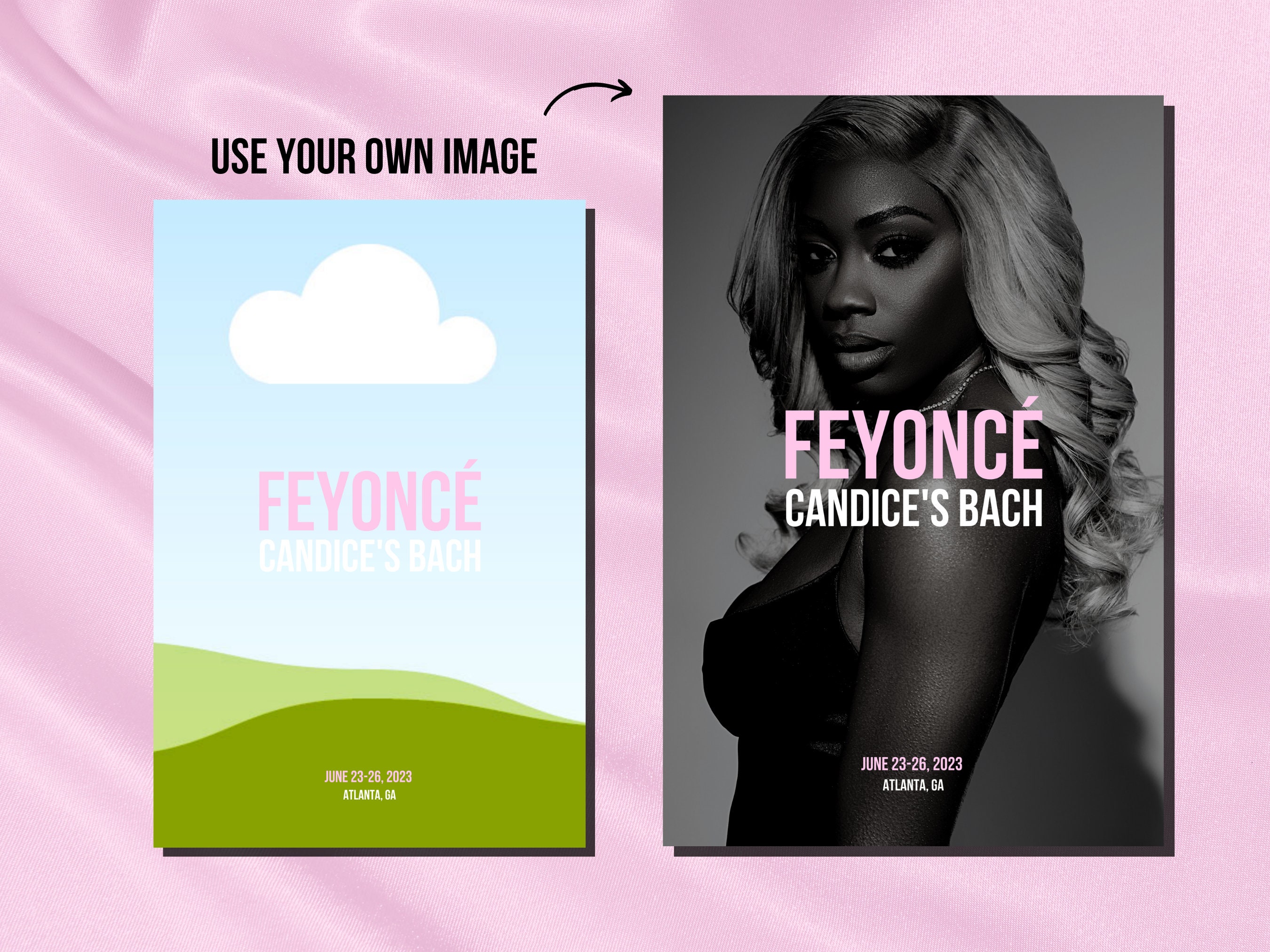 FEYONCÉ Bachelorette Welcome Sign Printable Template, 3 Sizes, Instant ...