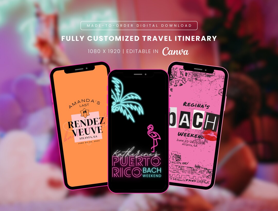 Fully Customized Travel Itinerary for Mobile, 15-25 Pages, Digital ...