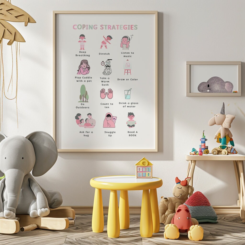 Printable Calming Corner Posters, Affirmations Feelings Emotions Chart ...