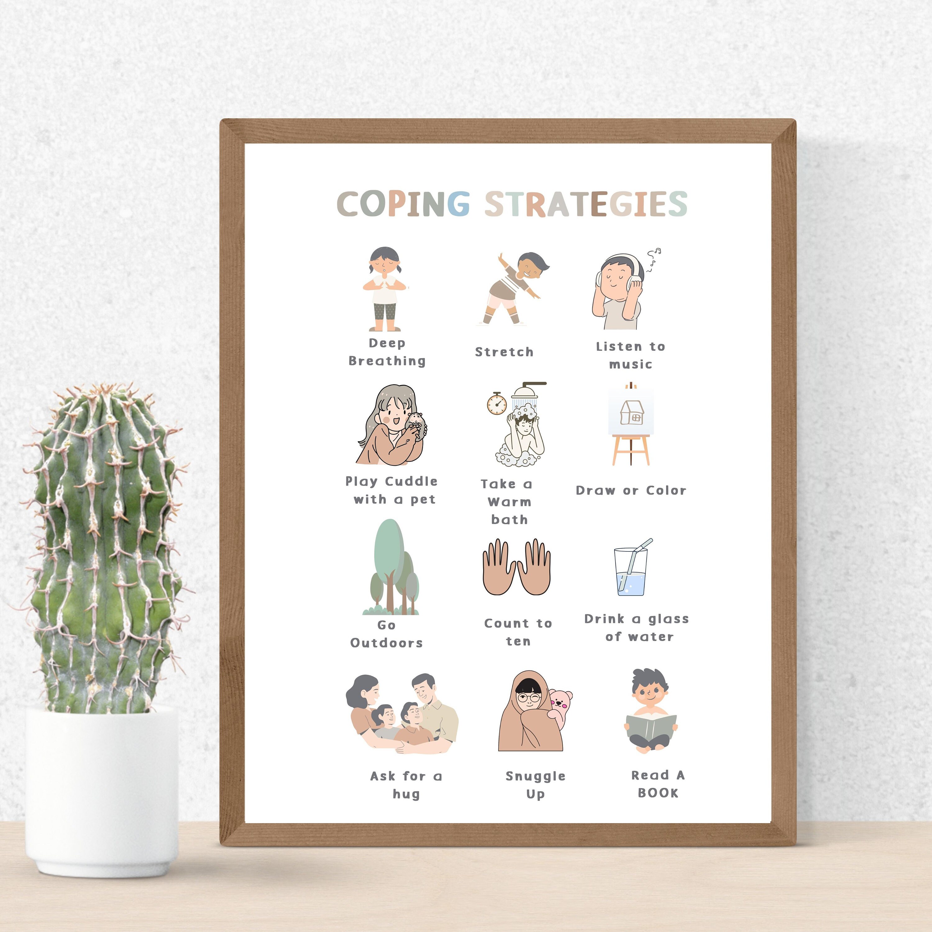 Printable Calming Corner Posters, Educational Posters,emotions Chart ...