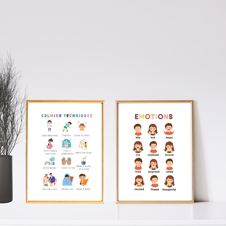 Calming Techniques Emotions Poster Feelings Print Calming - Etsy