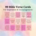 99 Printable Bible Verse Cards, Inspirational Cards, Assorted Mini ...