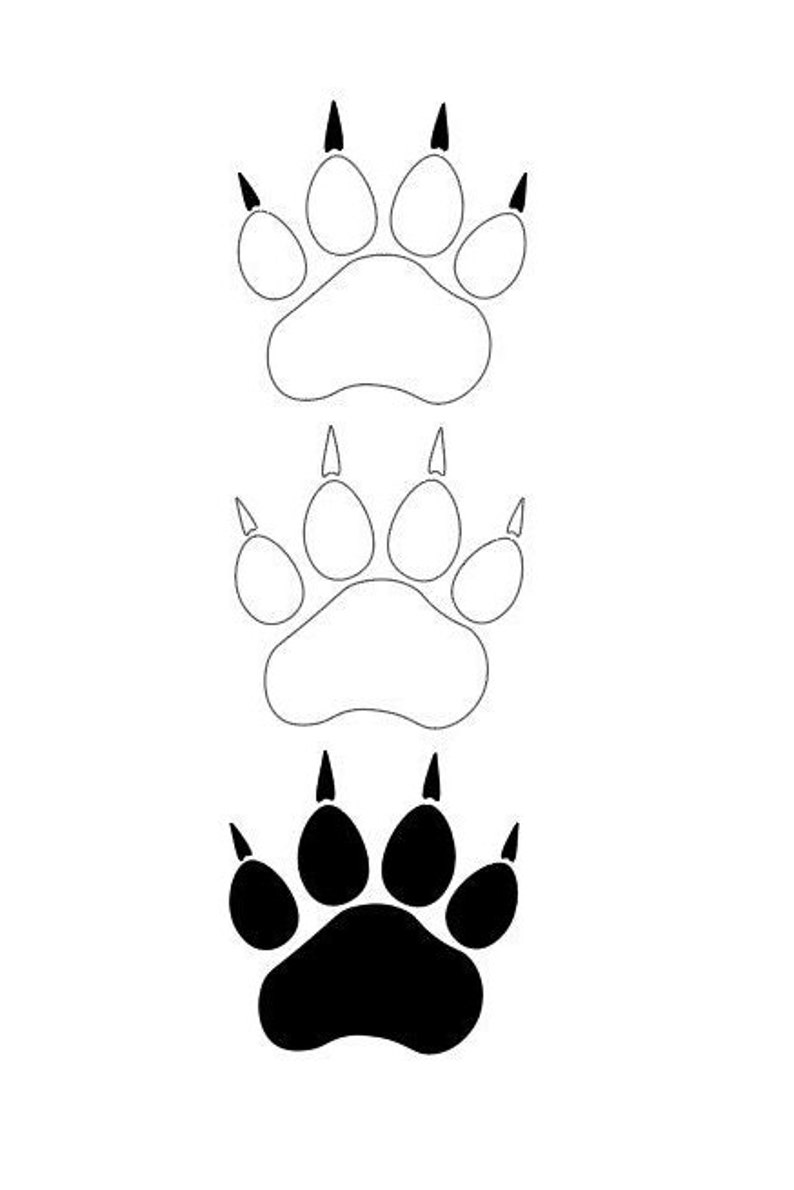 Printable Pet Paw - Etsy