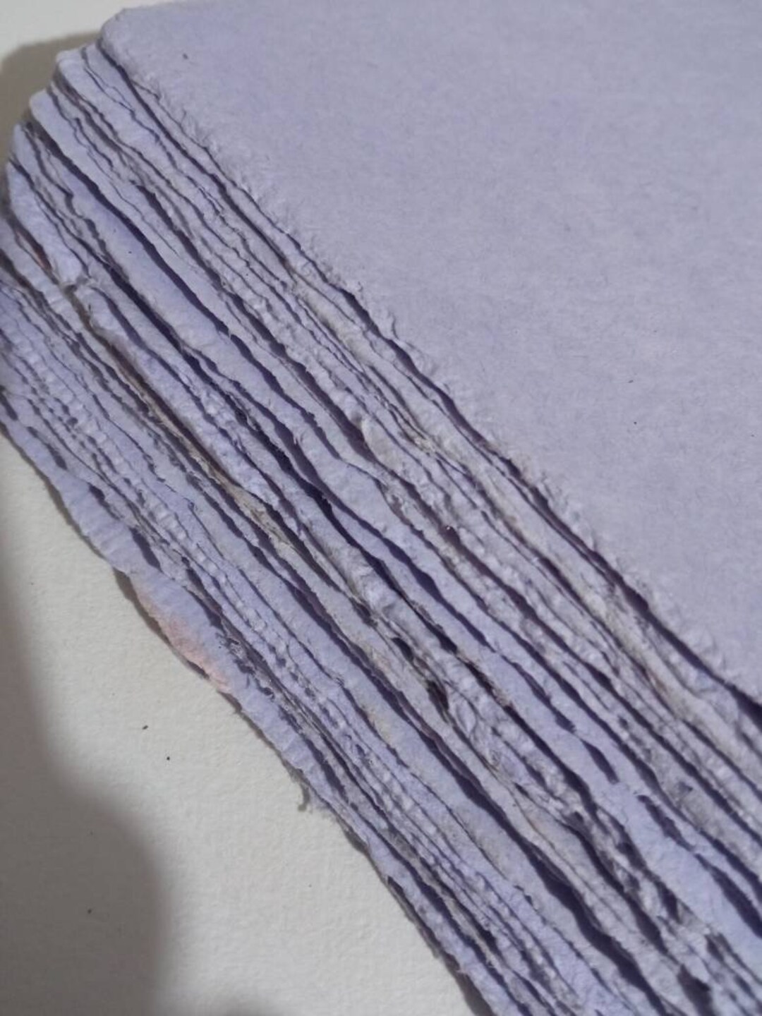 A6 Handmade Deckle Edge Paper in Lavender X 10, 20, 50 Sheets - Etsy