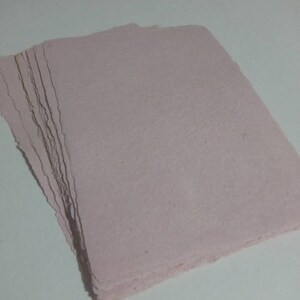 A6 Handmade Paper Deckle Edges Paper Mixed Colour Pack X 10 Sheets - Etsy