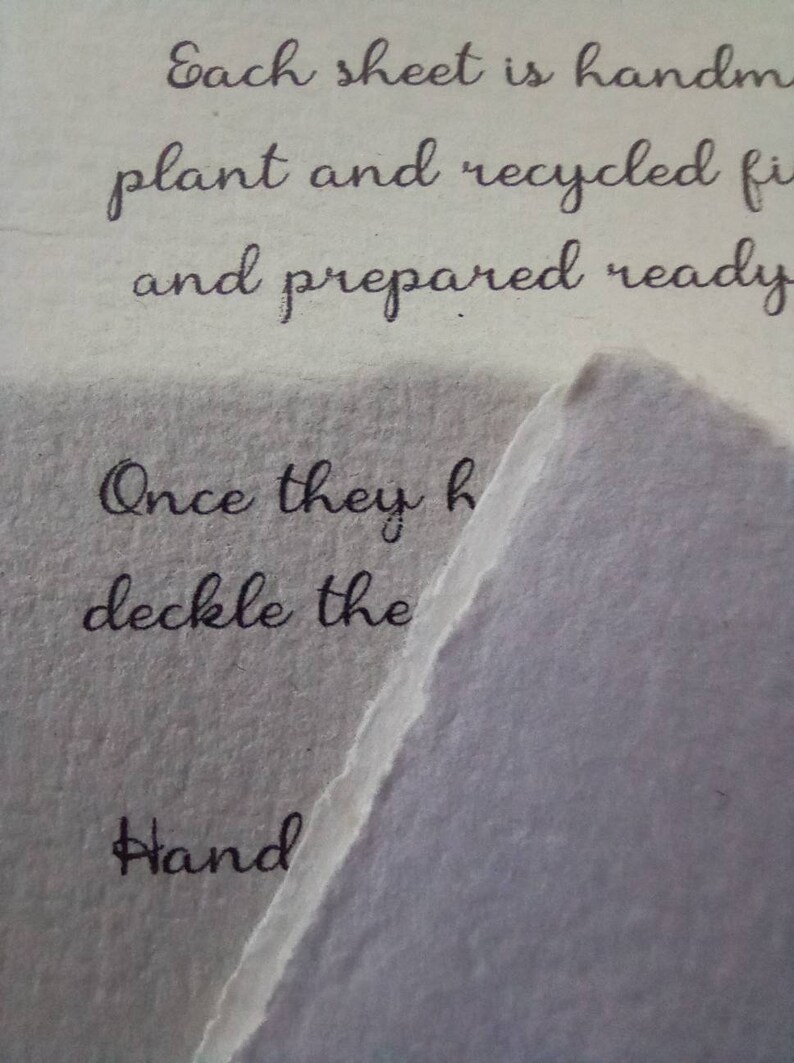 A6 Handmade Paper Deckle Edges Paper Mixed Colour Pack X 10 Sheets - Etsy