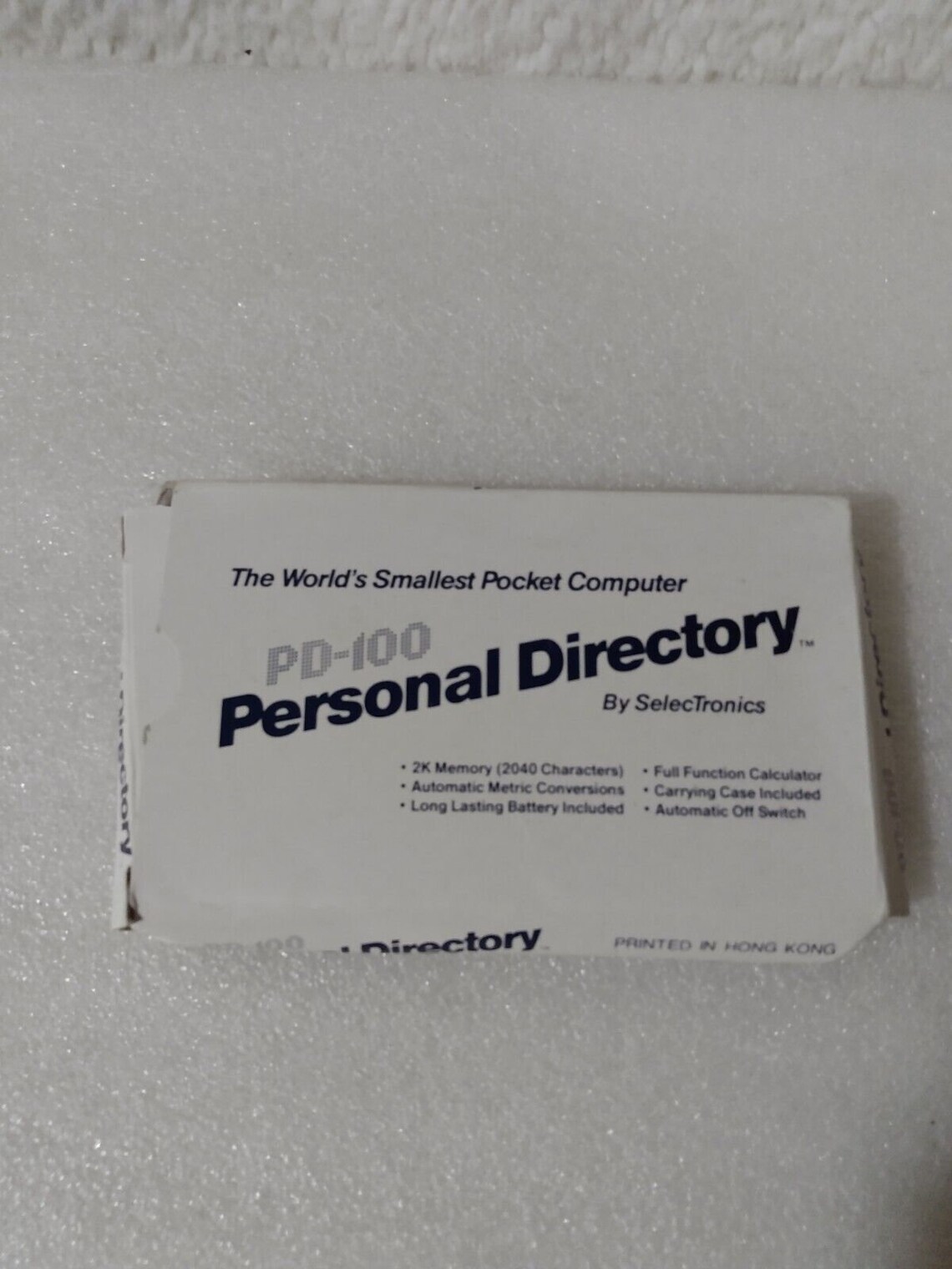 The Worlds Smallest Pocket Computer PD-100 Personal Directory by ...