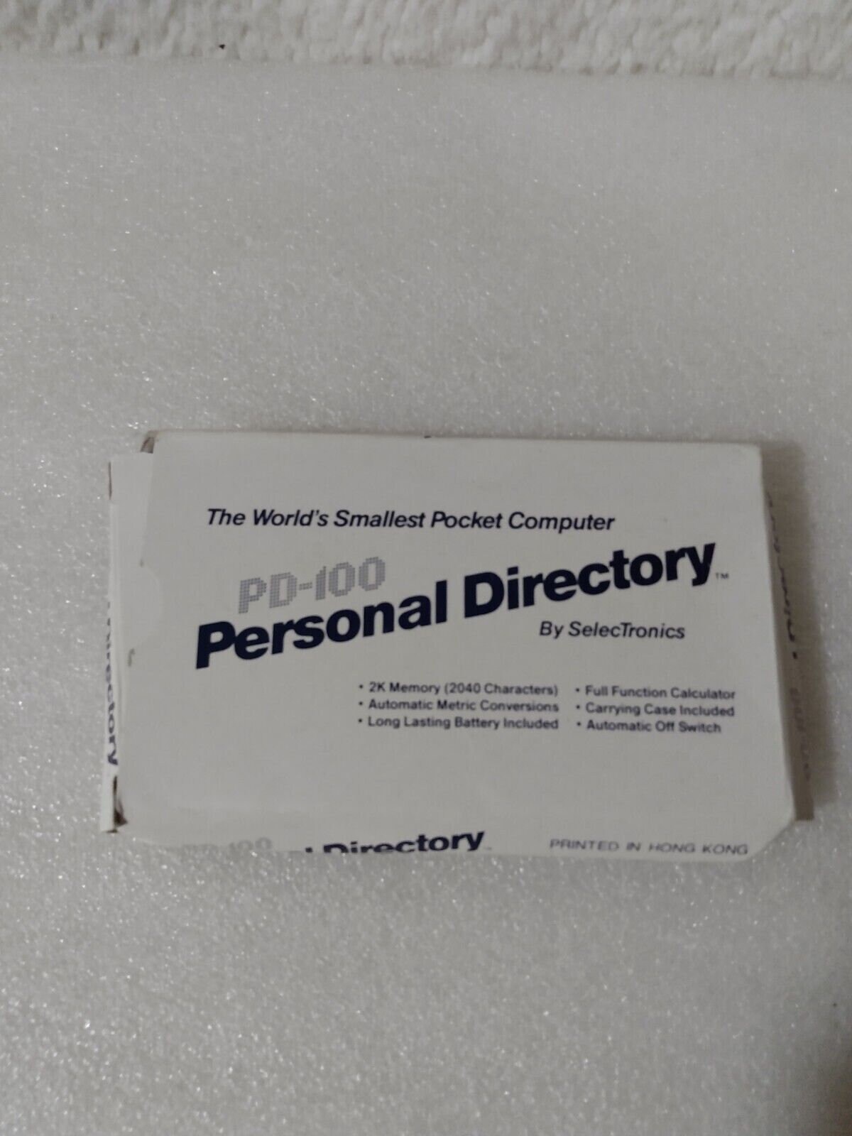 The Worlds Smallest Pocket Computer PD-100 Personal Directory by ...