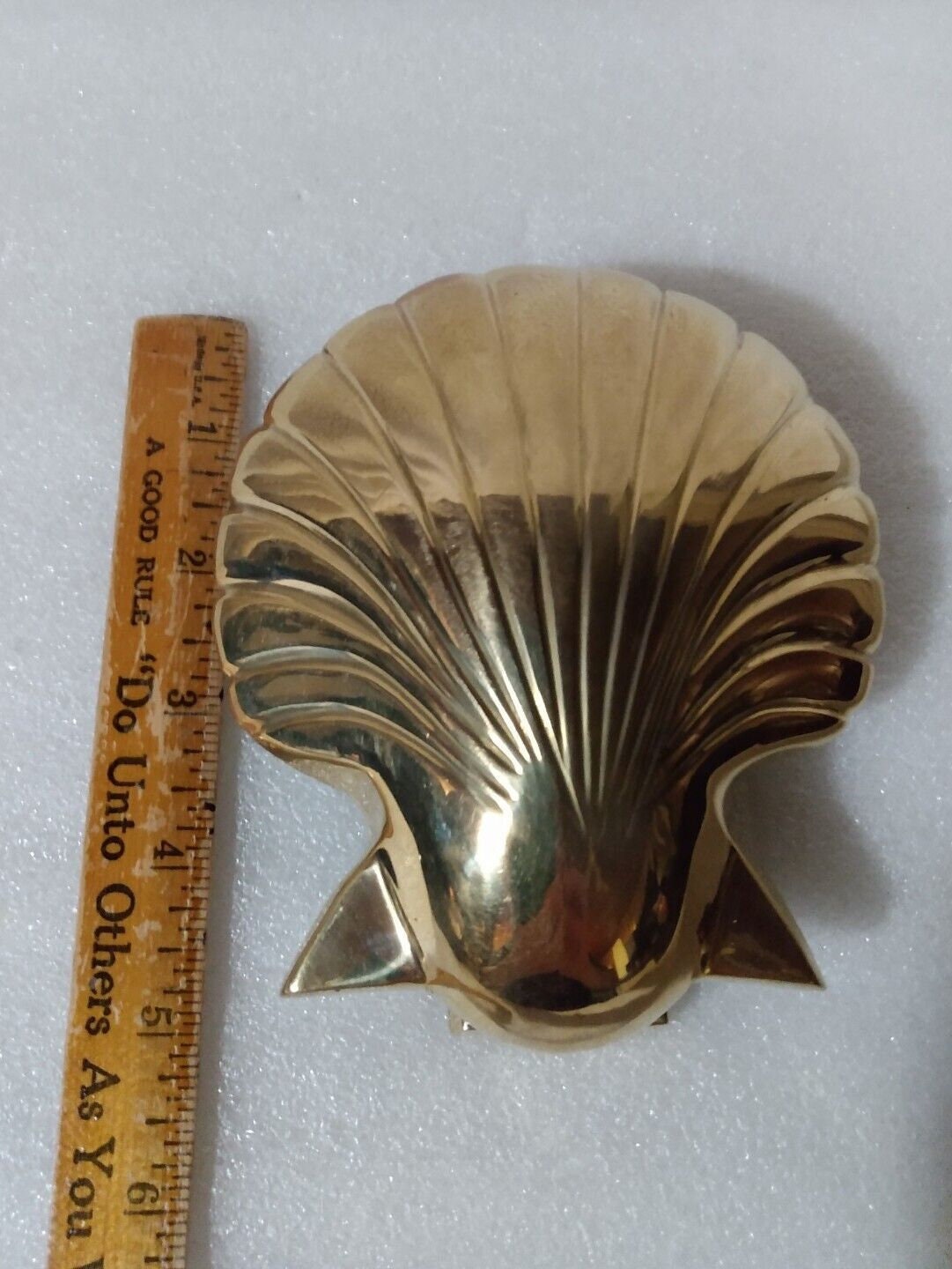 Vintage Brass Clamshell Scallop Door Knocker - Etsy