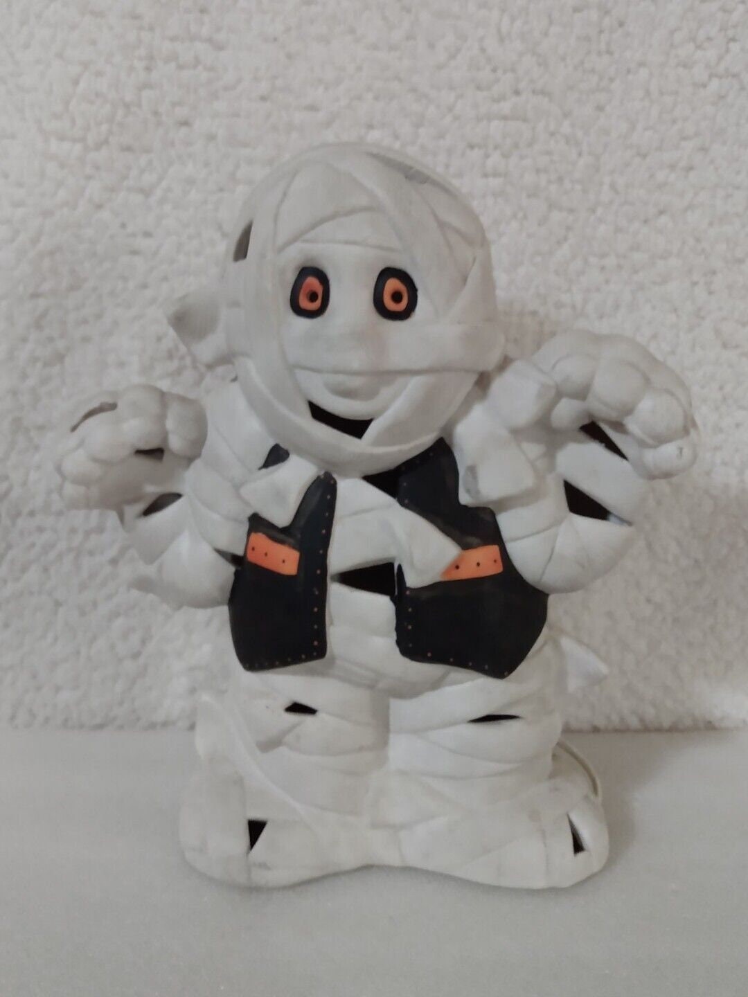 Vintage Mummy Halloween Ceramic Flashing Light up Sculpture Hand ...