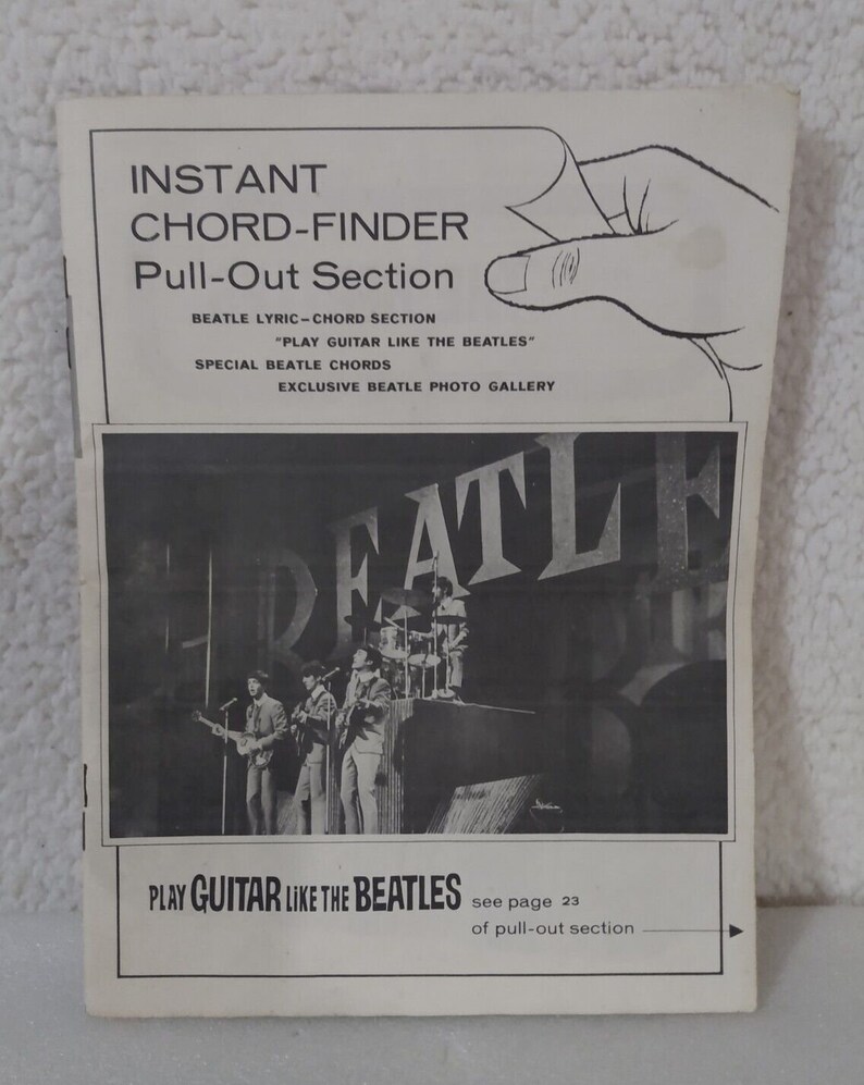Play Guitar Like the Beatles Photos 1964 Hansen Music Co Instant Chord ...