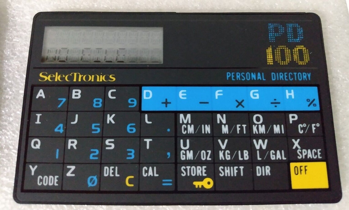 The Worlds Smallest Pocket Computer PD-100 Personal Directory by ...