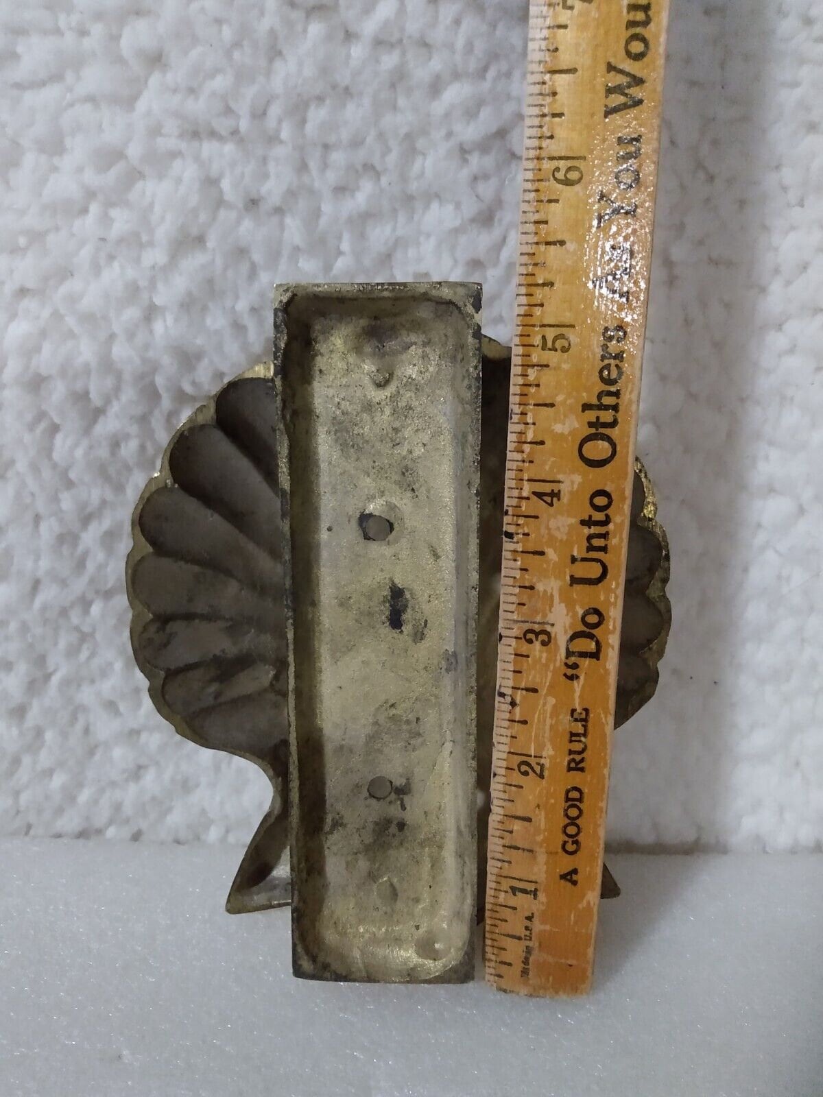 Vintage Brass Clamshell Scallop Door Knocker - Etsy
