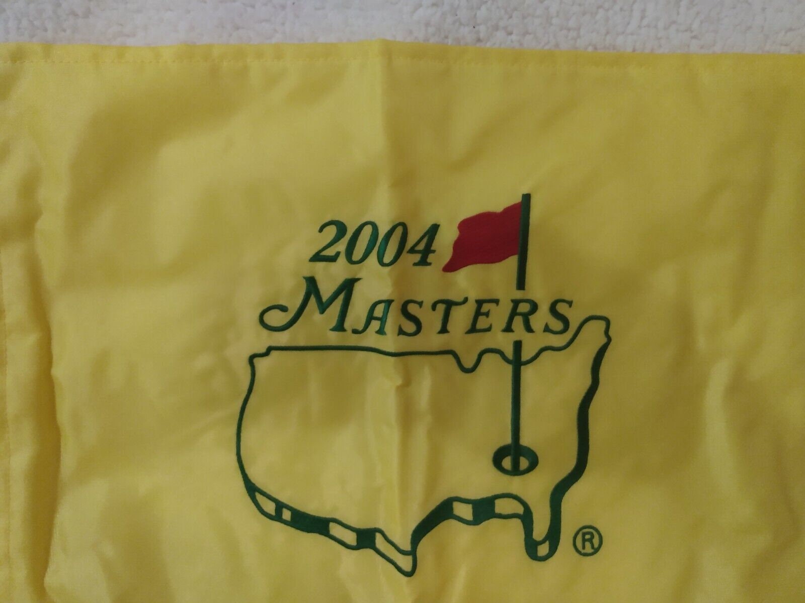 2004 Masters Pin Flag Augusta National Golf Club Phil Mickelson 1st ...