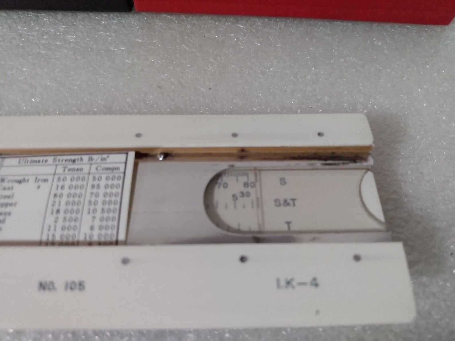 San Aikeiki Relay No. 105 Bamboo Slide Rule Made in Japan for Edmund ...