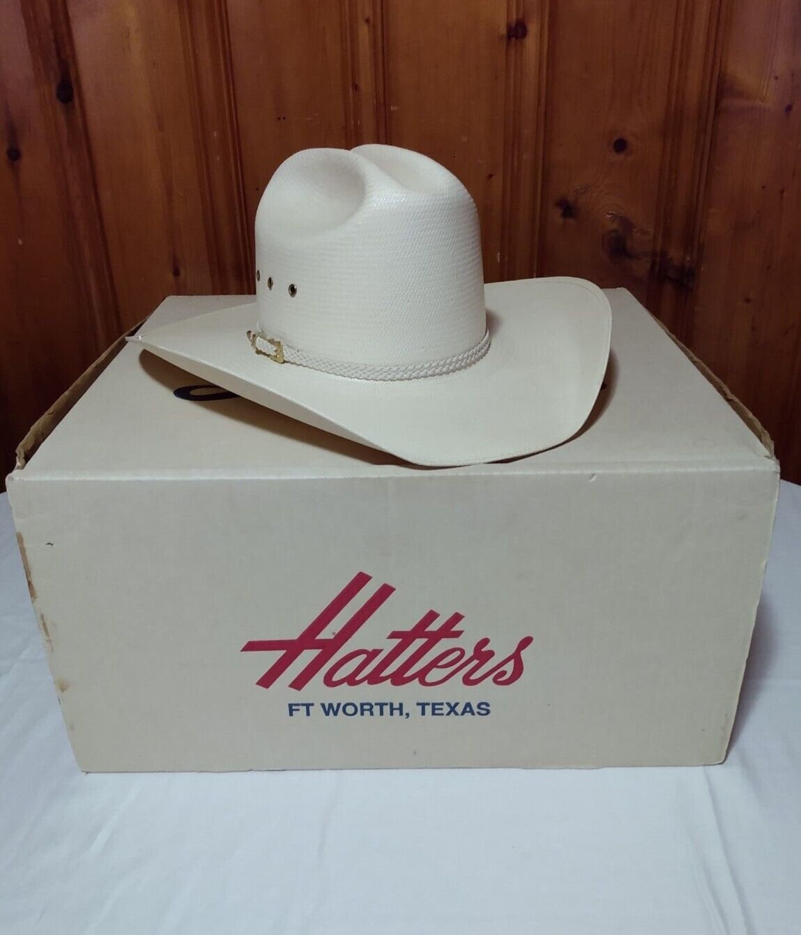 Hatters Custom Hats Forth Worth Texas Cowboy Hat Size 7 USA W/ Original ...