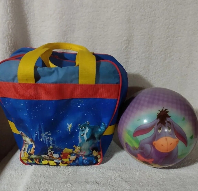 Disney Eeyore Winnie the Pooh Bowling Ball Viz-a-ball 10 Lb ATN2260 With Bag 1980s - Etsy