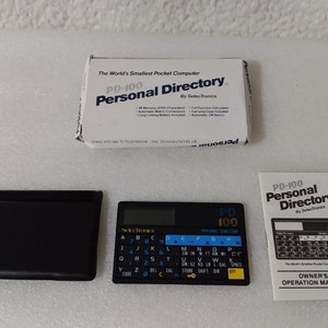 The Worlds Smallest Pocket Computer PD-100 Personal Directory by ...