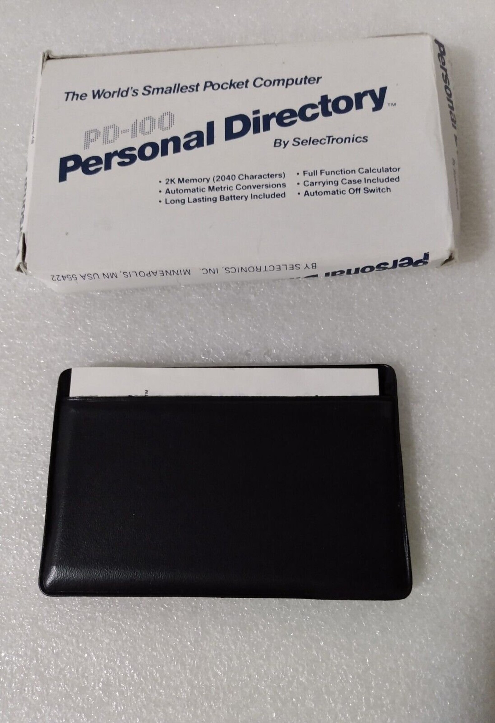The Worlds Smallest Pocket Computer PD-100 Personal Directory by ...