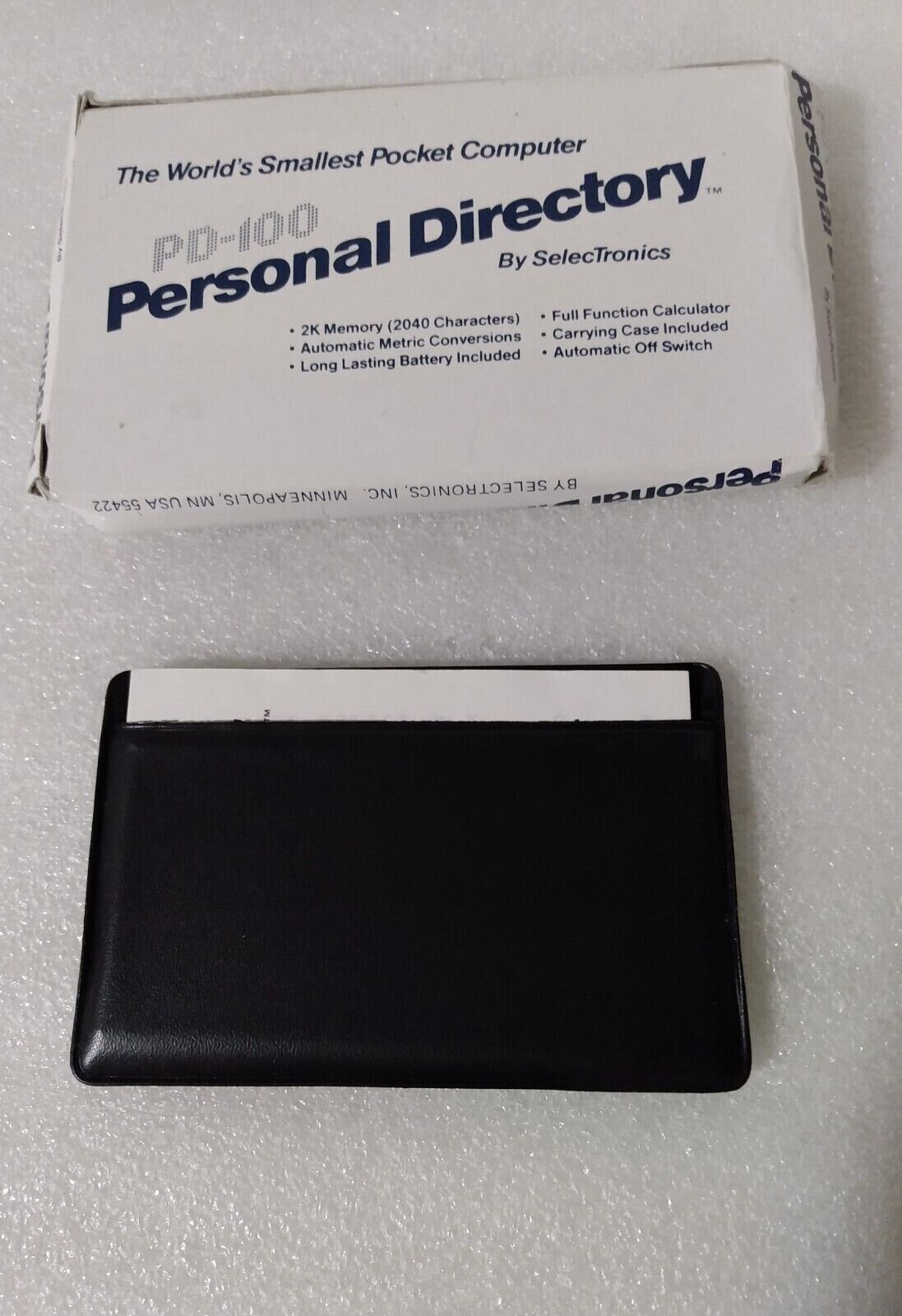 The Worlds Smallest Pocket Computer PD-100 Personal Directory by ...