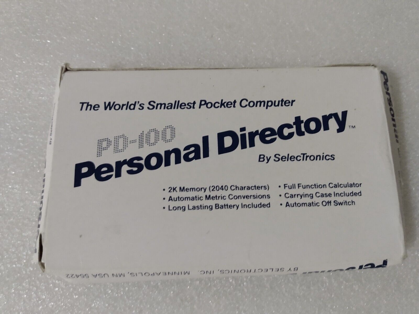 The Worlds Smallest Pocket Computer PD-100 Personal Directory by ...