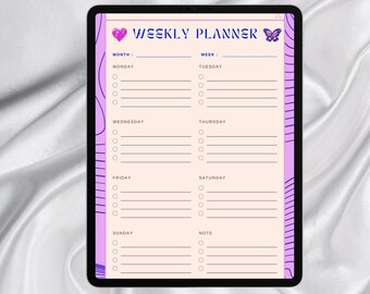 Adult Weekly Schedule, Editable Weekly Schedule for Adults, Printable ...