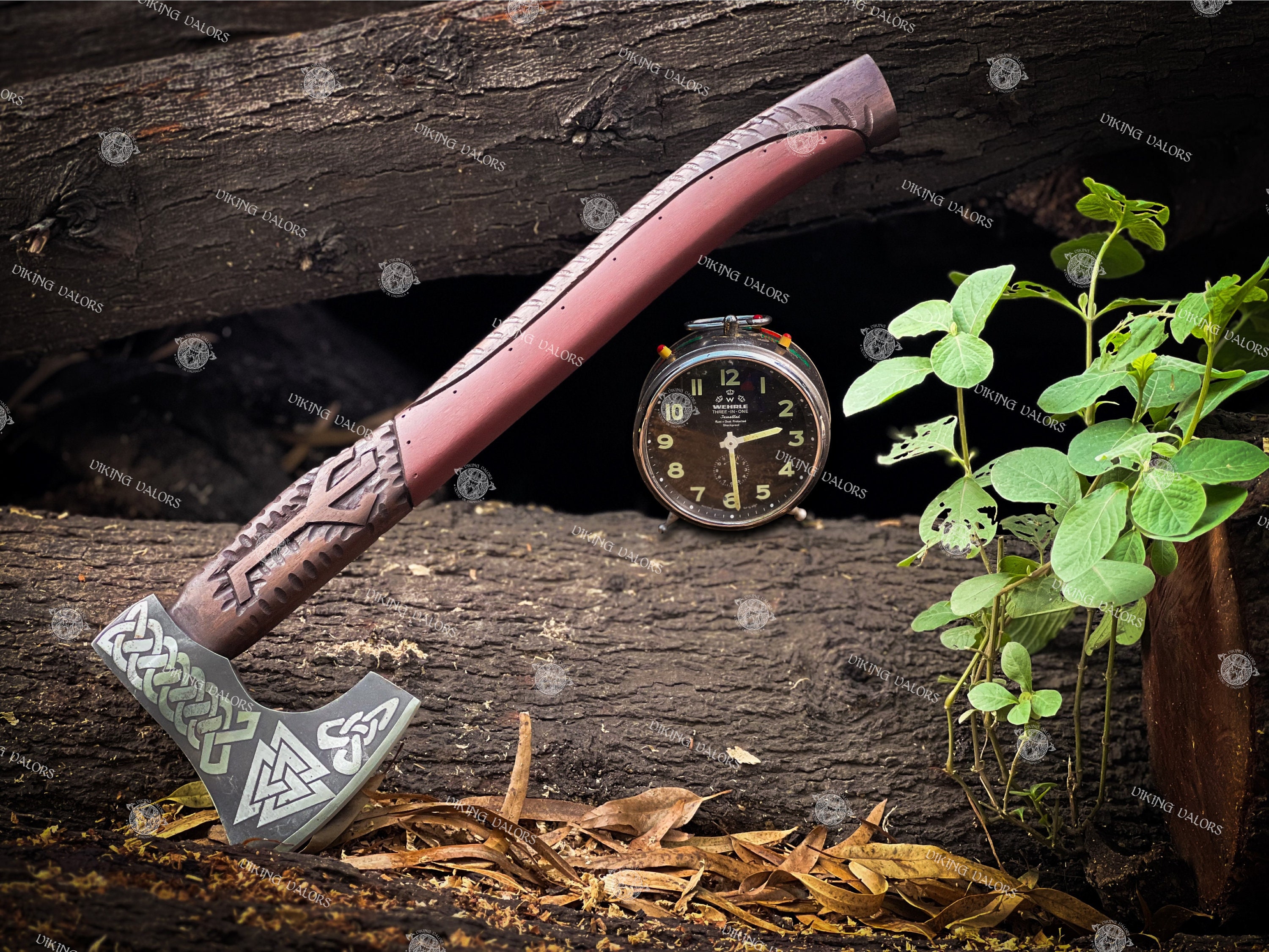 Custom Viking Axe, Ragnar Axe, Viking Axe With Etching, Bearded Camping ...