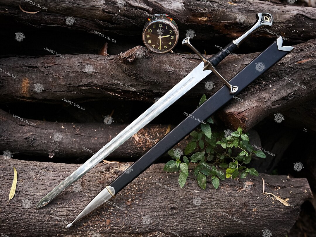 ANDURIL Sword of Strider, Custom Engraved Sword LOTR Sword, Lord of the ...