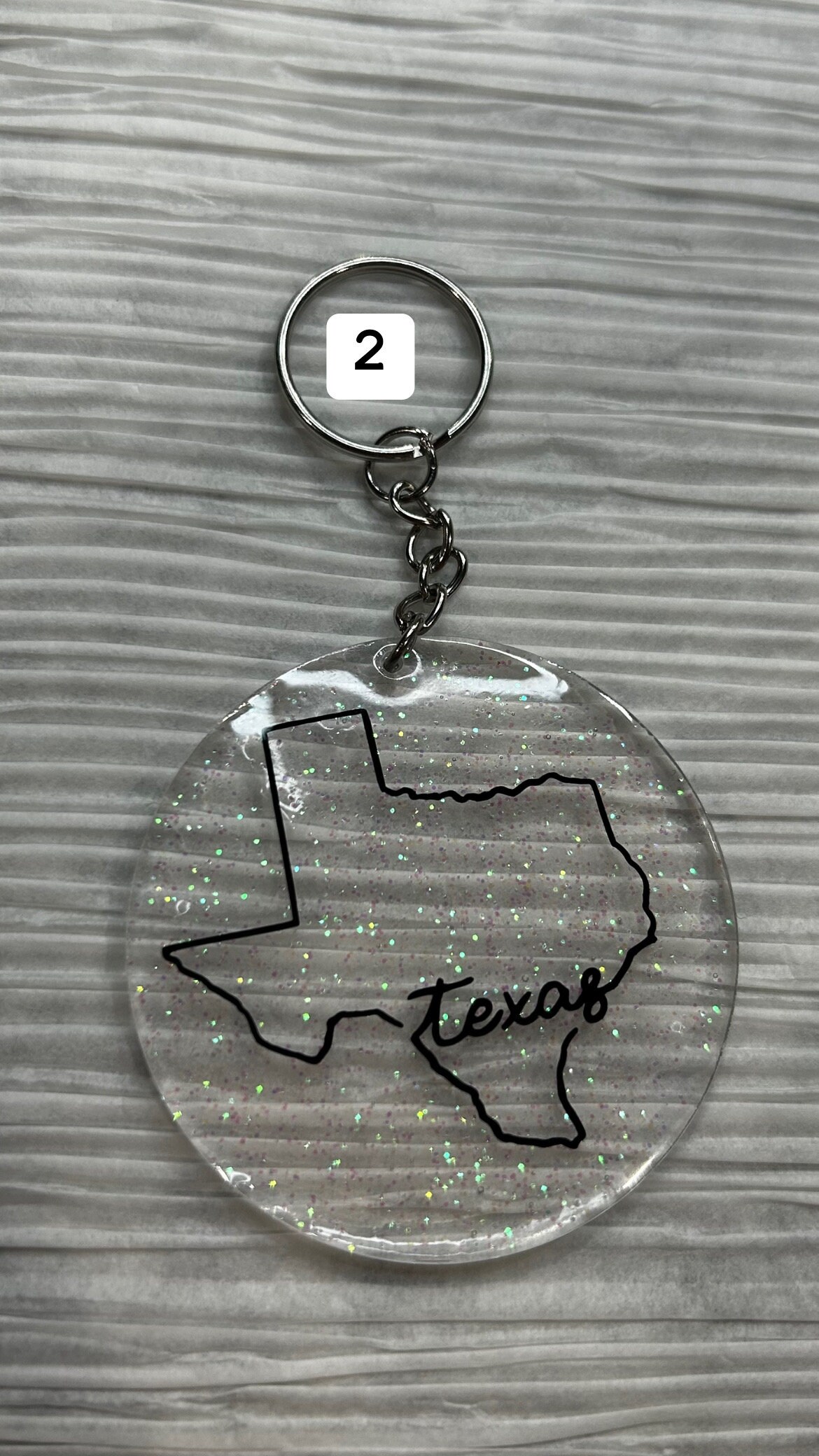 Texas Keychains, Plain or Glittered - Etsy