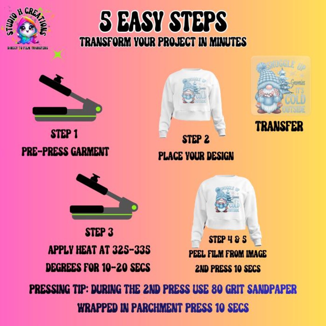 Custom DTF Transfer: Iron-on, Ready to Press Your Image - Etsy