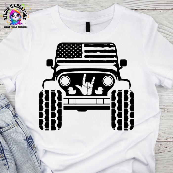 Duck, Peace Jeep Direct to Film Transfers/iron on Transfers Ready to ...
