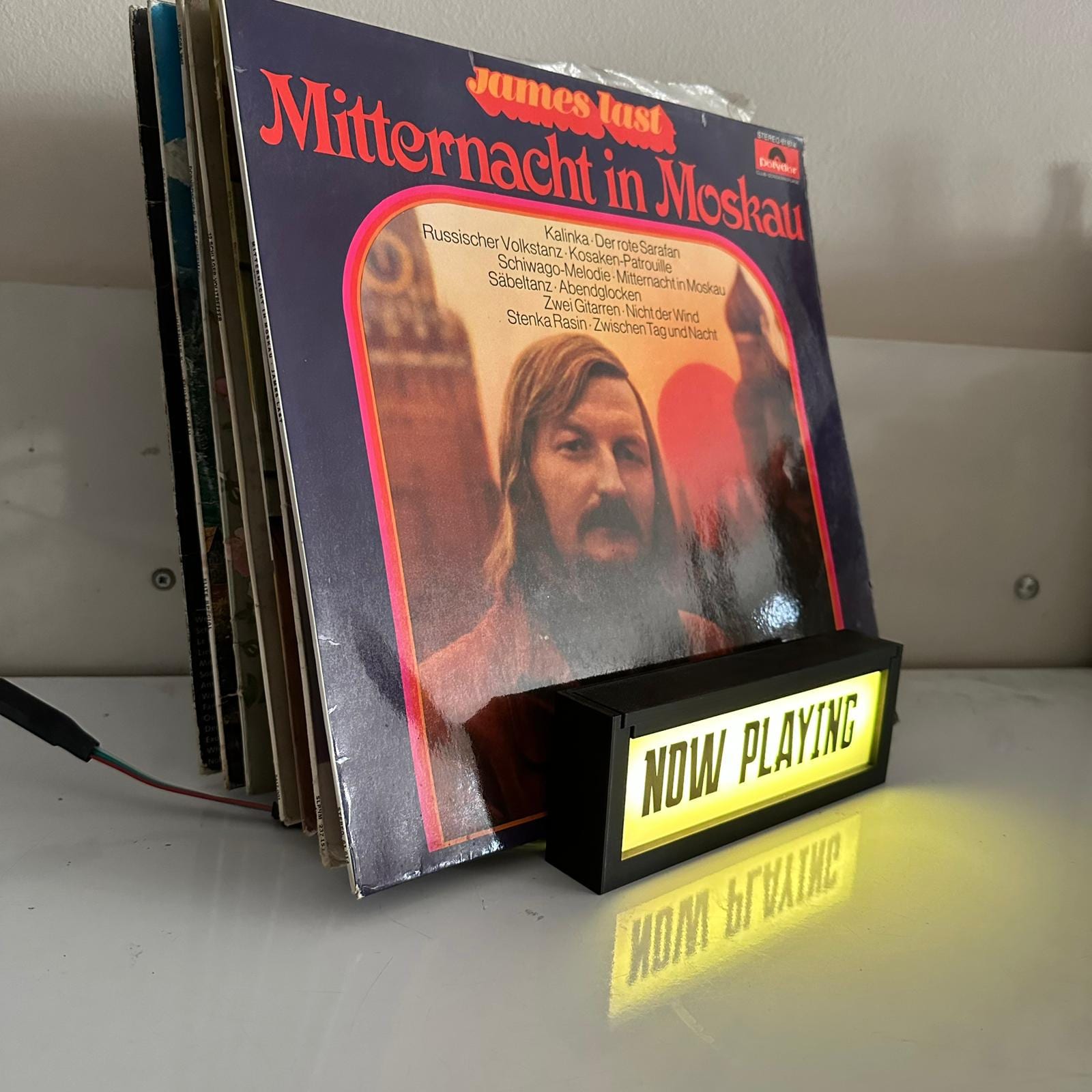 Now Playing Light Box,led Now Playing Vinyl Record Stand – Sound ...