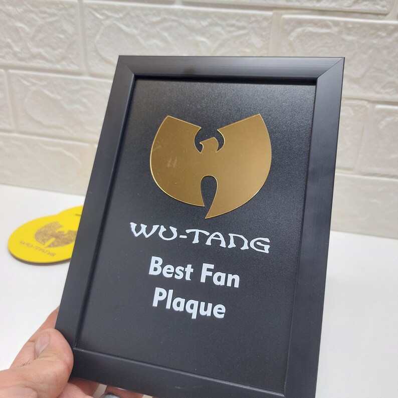 Wu Tang Fan Plaque, Wutang Logo Package,hiphop Love Gift, Wu Tang Clan ...