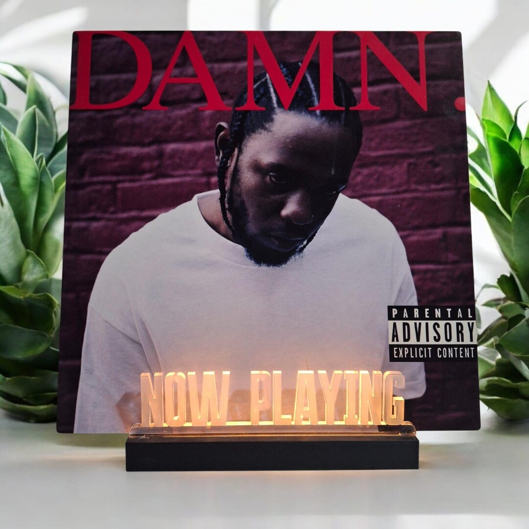 Now Playing Vinyl Record Stand With RGB Light | RGB Acrylic Record ...