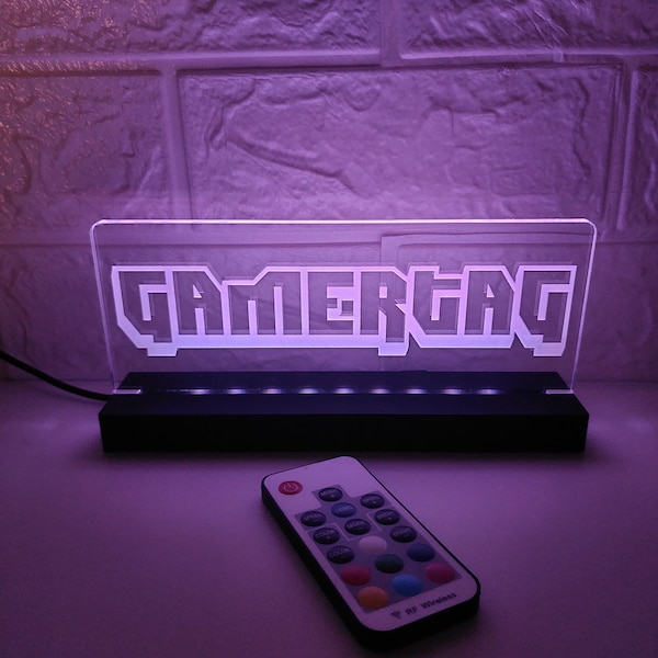 Neon Gamertag Custom - Etsy