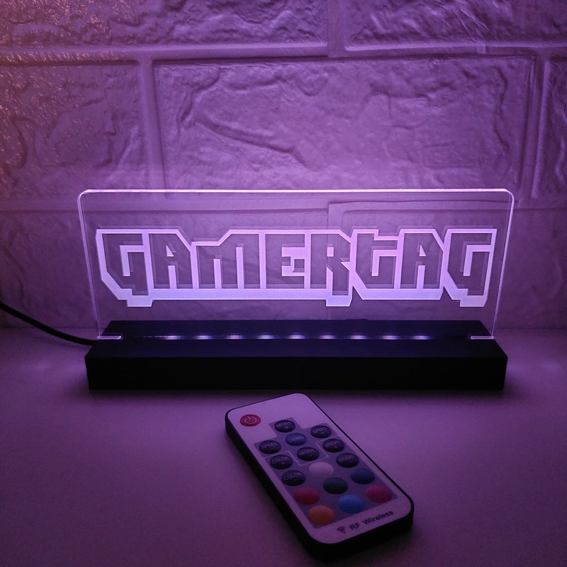 Neon Gamertag Custom - Etsy