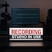 Recording Sign Retro Inspired Light - Recording Studio, Music Studio ...