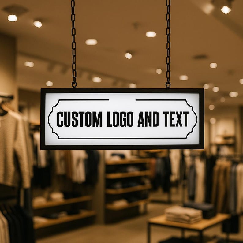 Custom Lightbox Sign – Personalized LED Store Sign With Your Logo ...