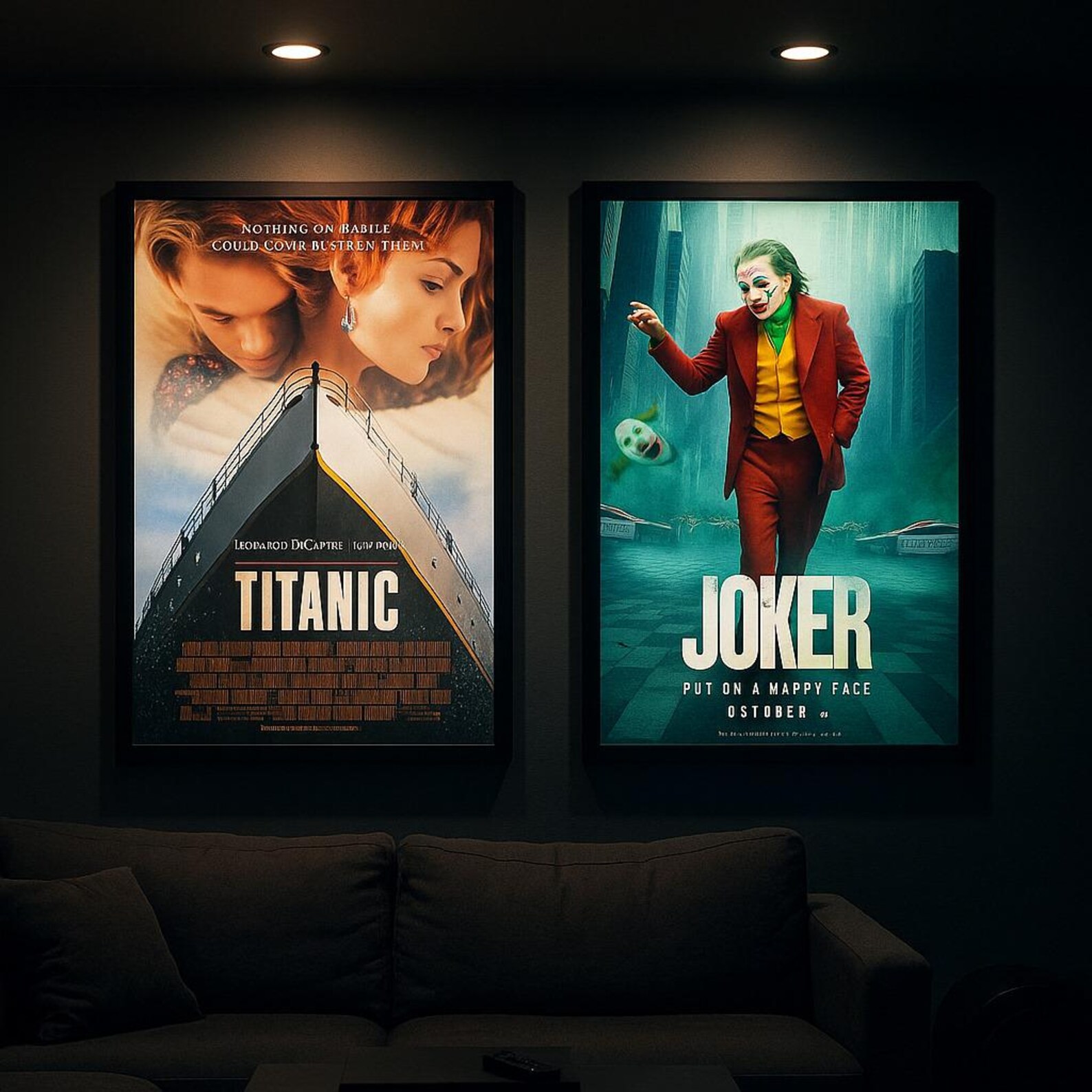 Movie Poster 27x40 Light Box – Matte Black LED Lighted Film Poster ...