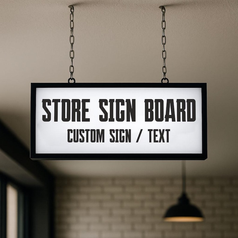 Custom Lightbox Sign – Personalized LED Store Sign With Your Logo ...