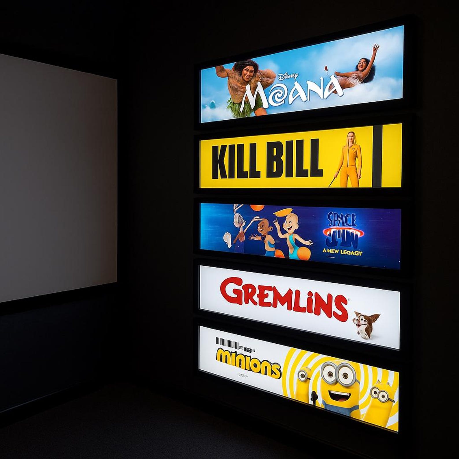 Movie Poster 27x40 Light Box – Matte Black LED Lighted Film Poster ...