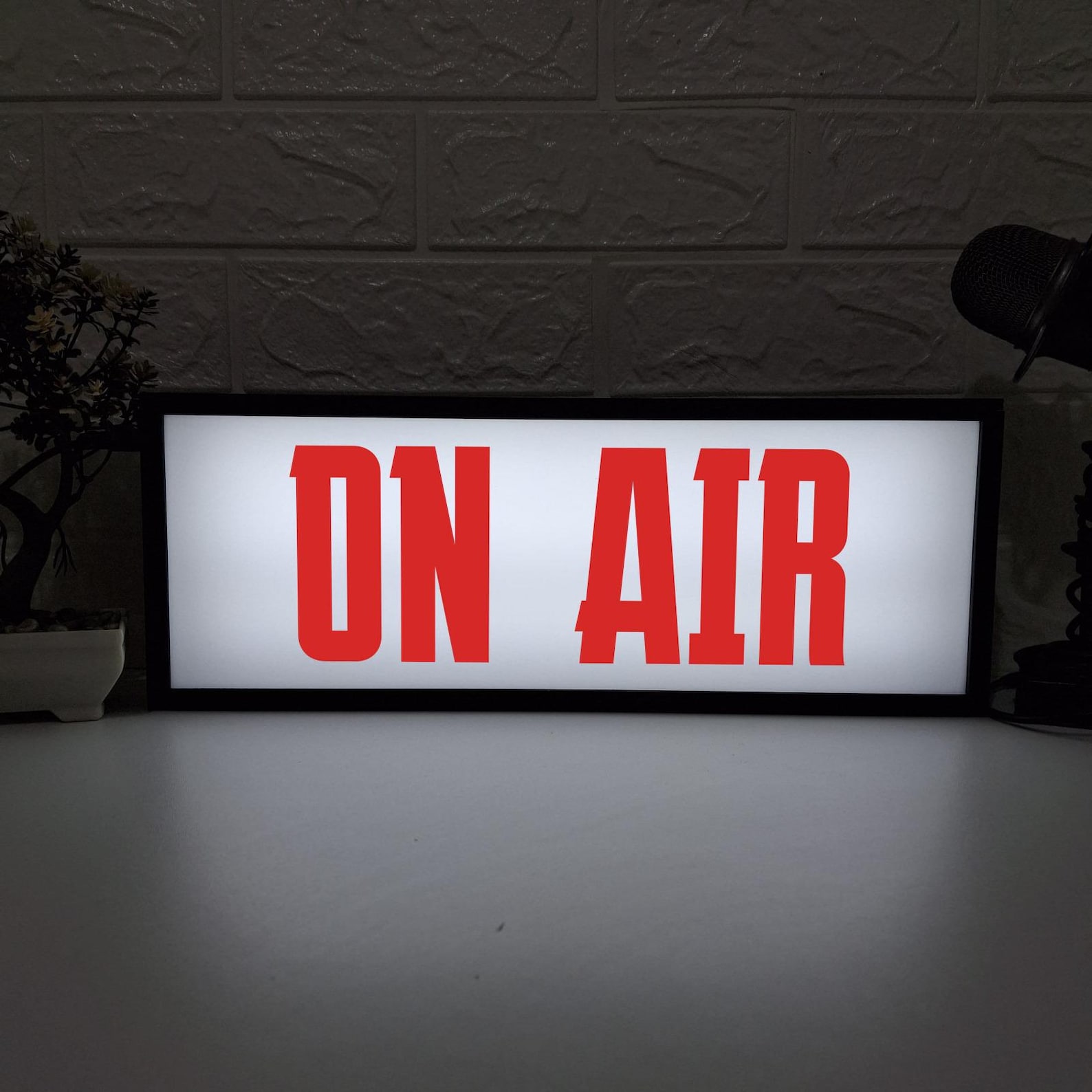 On Air Sign Lamp | on Air Lightbox | Podcast Sign | Broadcast Room ...